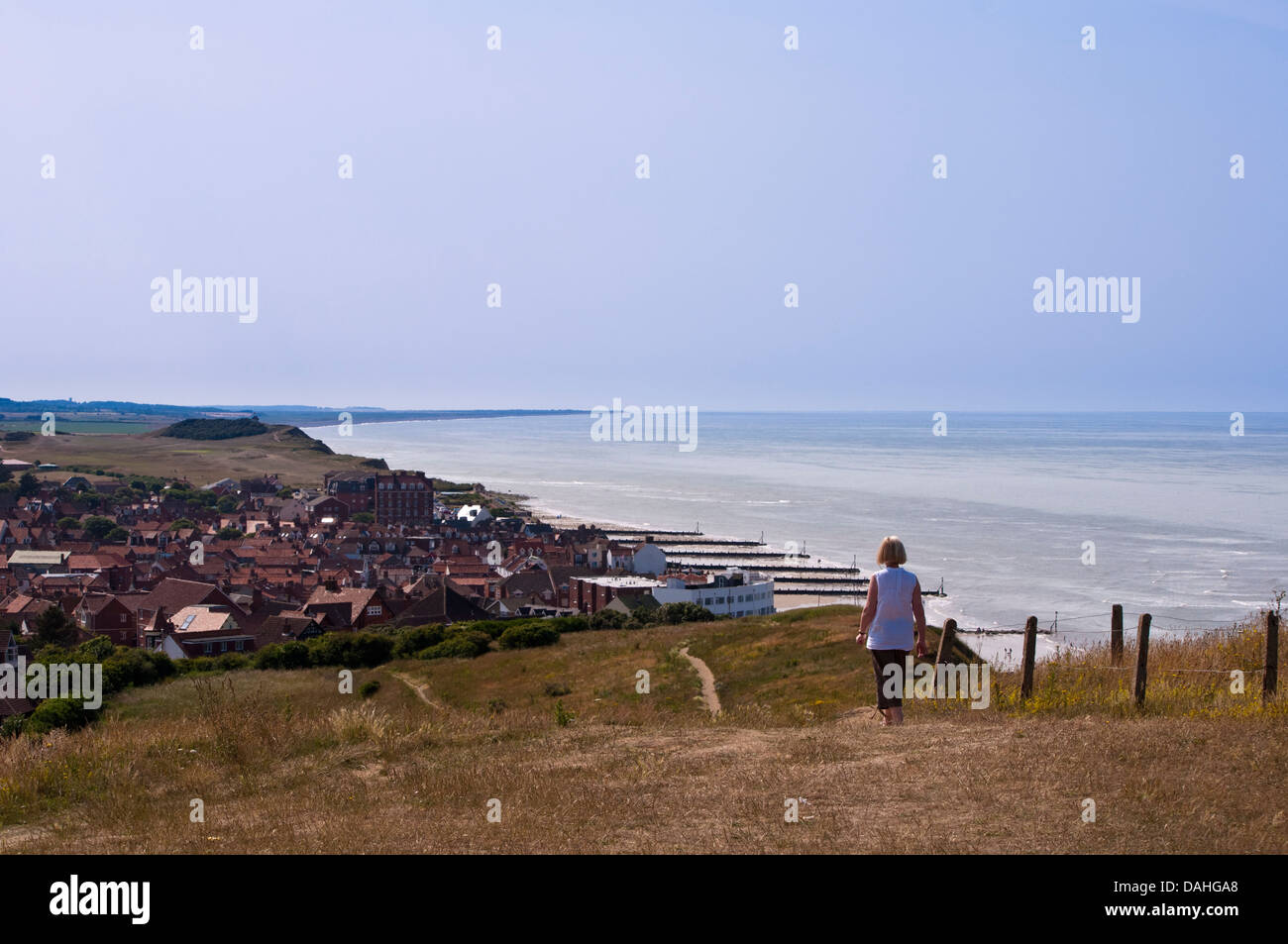 Beeston Bump Sheringham and North Norfolk coast path Stock Photo - Alamy