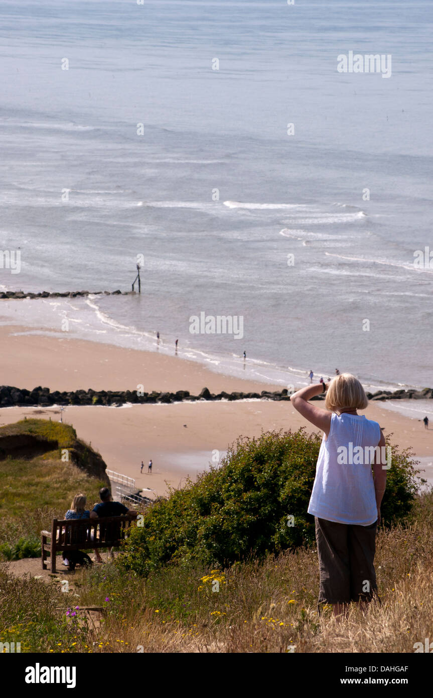 Beeston Bump Sheringham and Norfolk coast path Stock Photo - Alamy