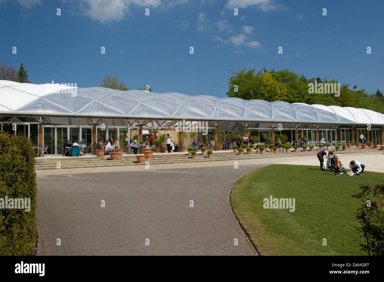 Cafe and Visitors Centre at Alnwick Castle Alnwick Northumberland Stock ...