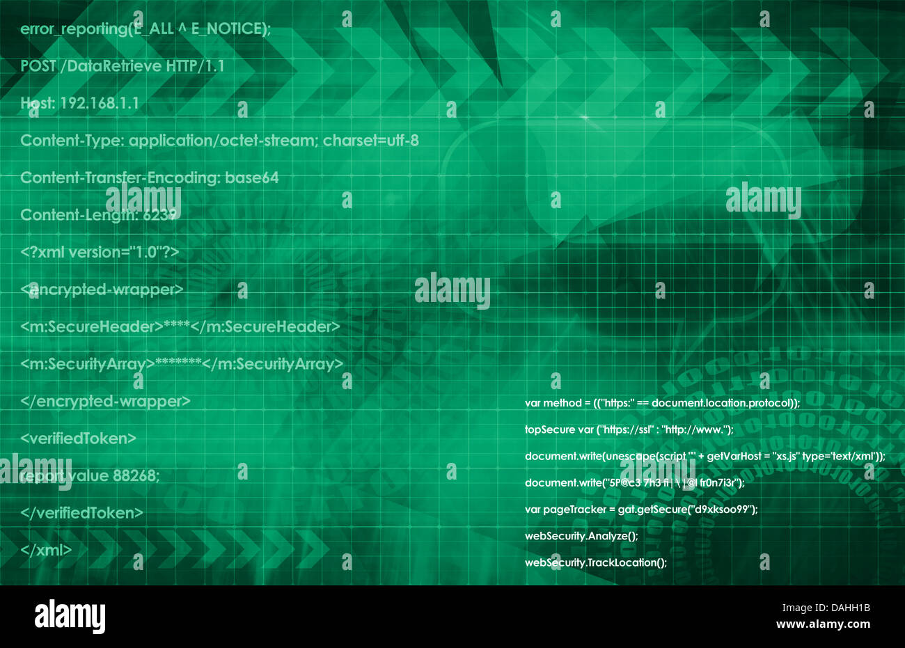 Global Multimedia Technology in Web Data Art Stock Photo - Alamy