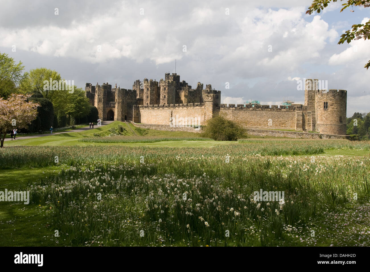 Alnwick Castle Alnwick Northumberland Stock Photo - Alamy