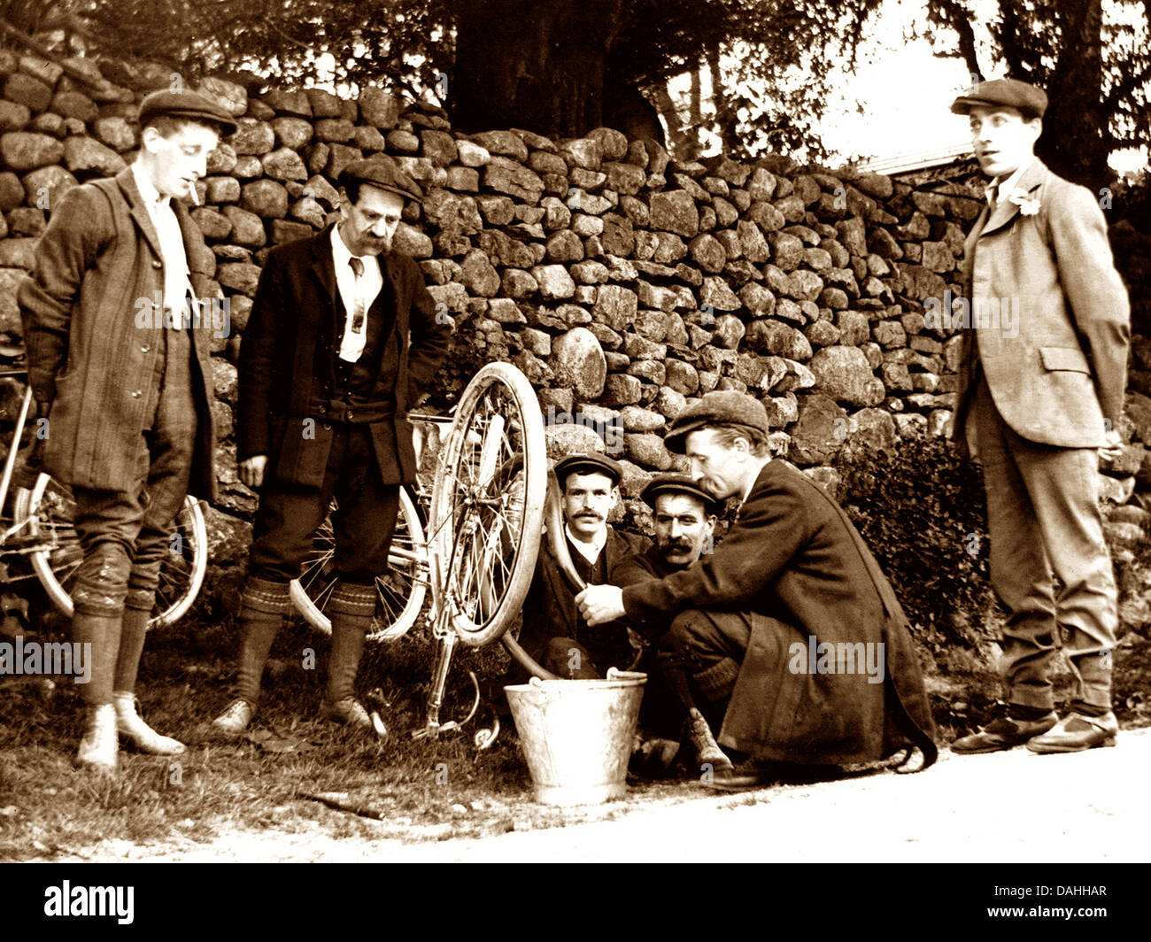 Mending a puncture hi-res stock photography and images - Alamy