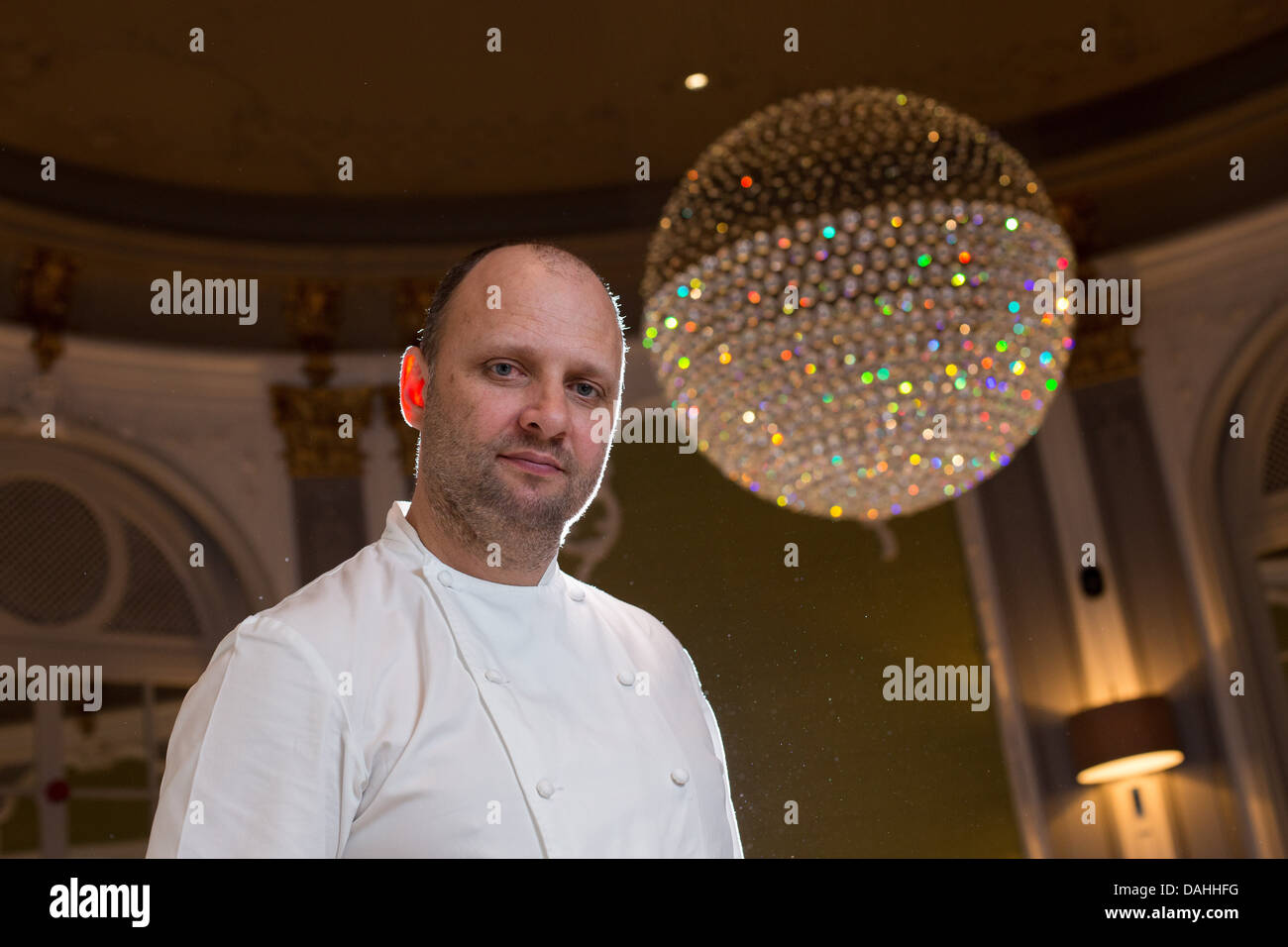 Chef Simon Rogan at the Midland Hotel Manchester Stock Photo - Alamy