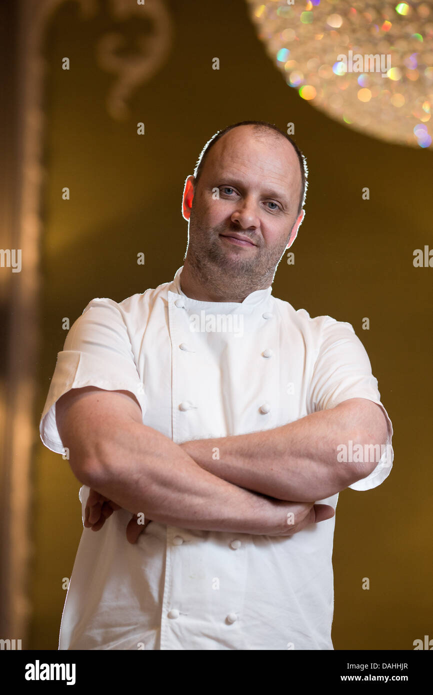 Chef Simon Rogan at the Midland Hotel Manchester Stock Photo - Alamy