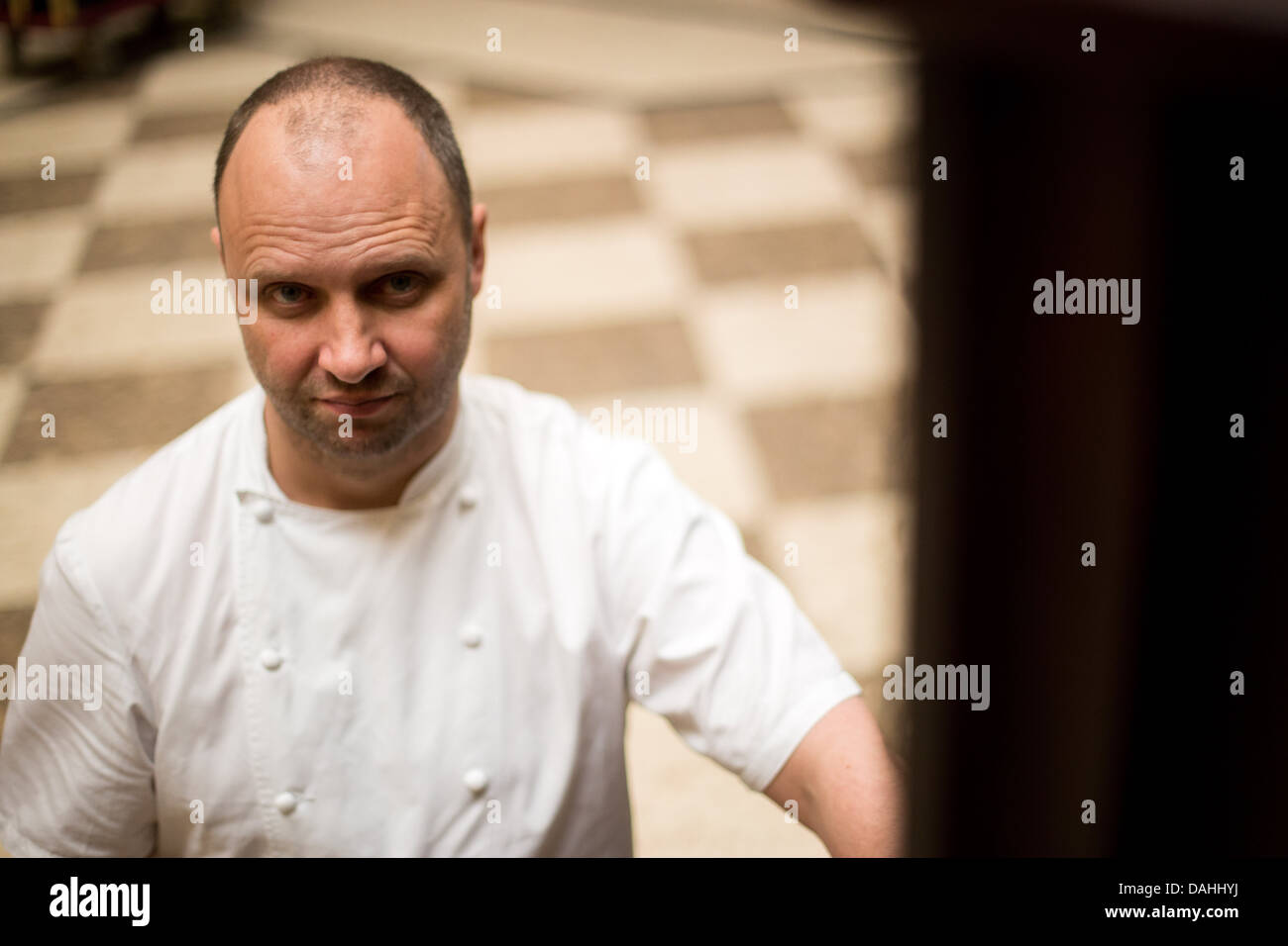 Chef Simon Rogan at the Midland Hotel Manchester Stock Photo - Alamy