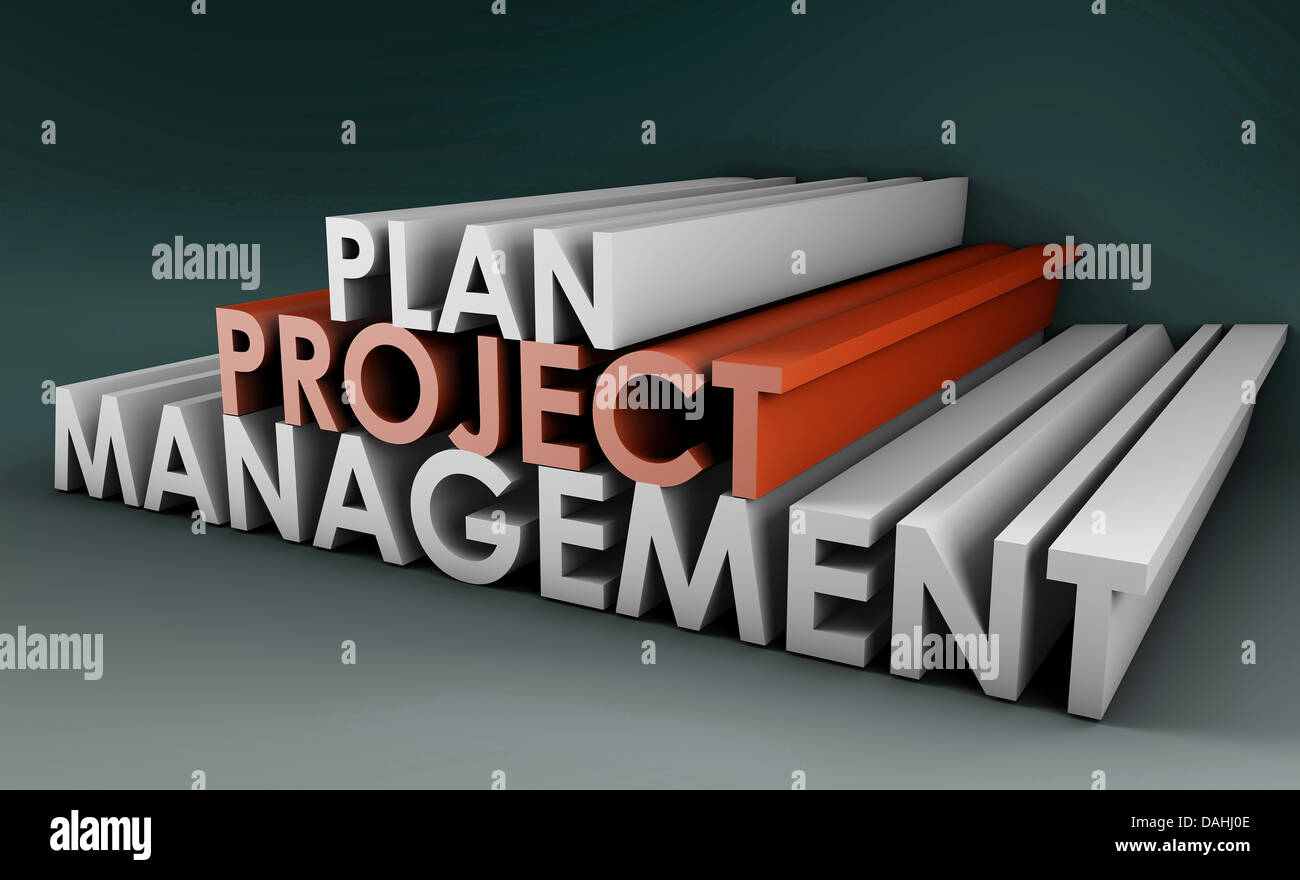 Project Planning and Management in 3D Format Stock Photo - Alamy