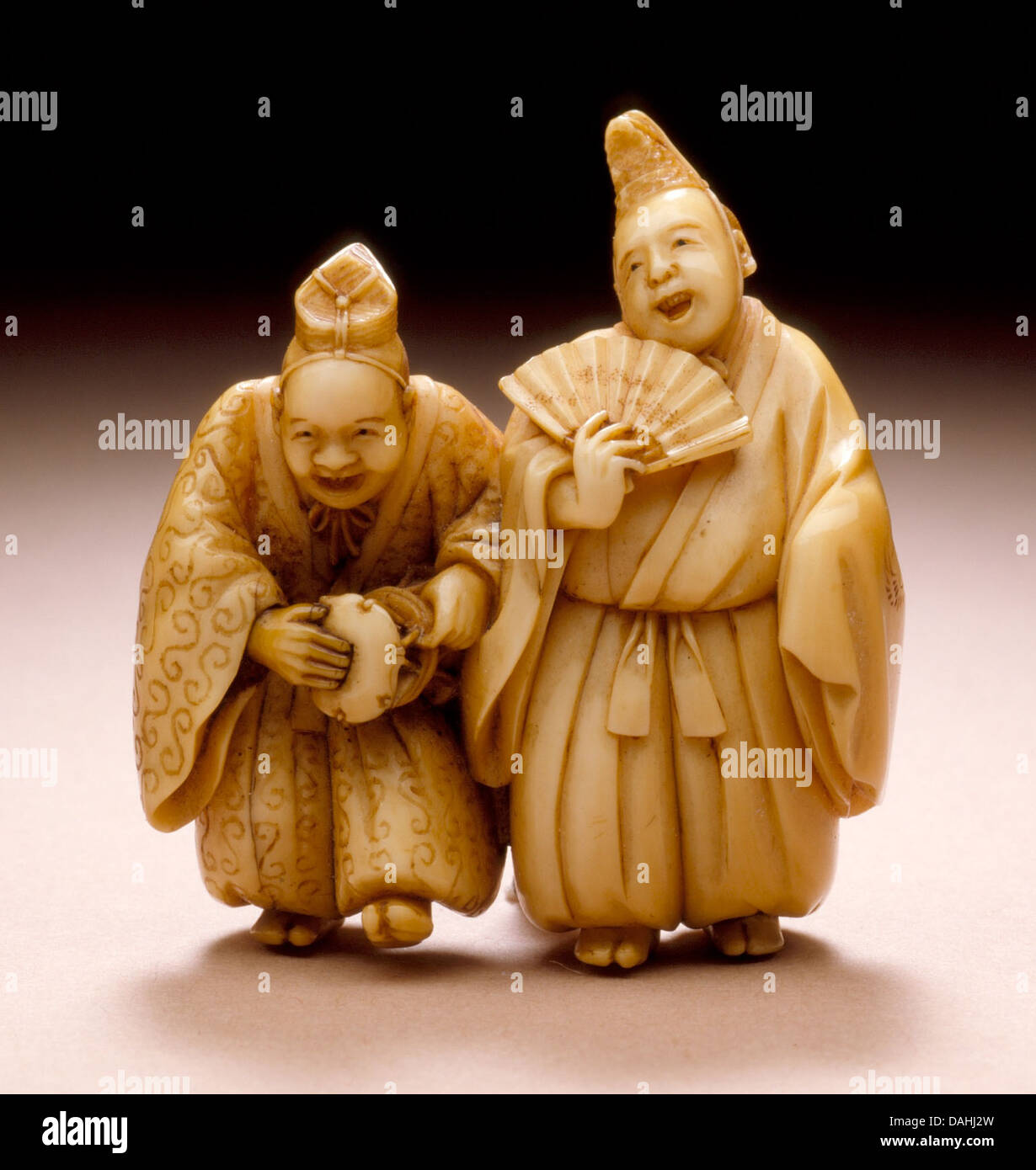 This artwork depicts entertainers, capturing the role of performance in ...