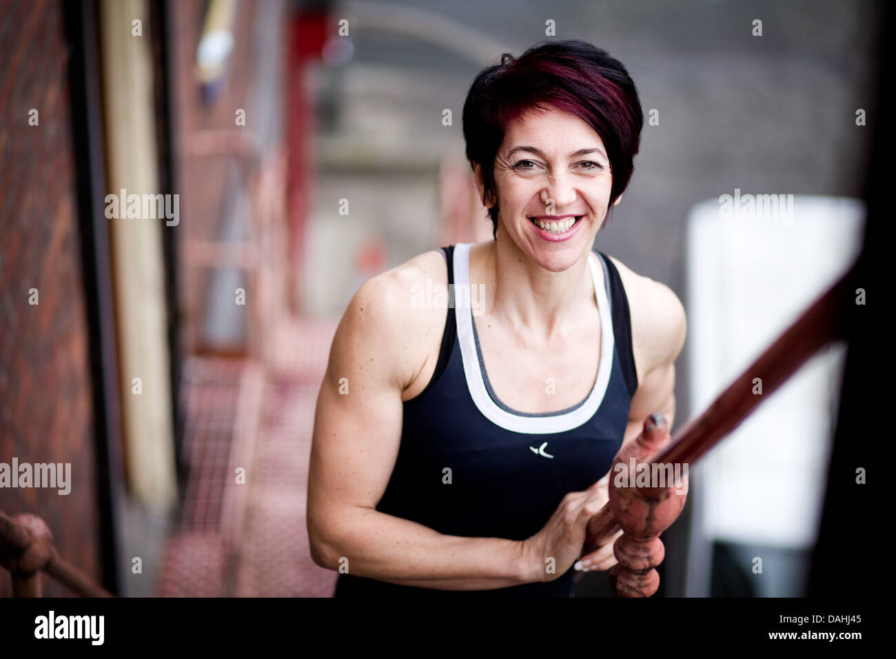 Jo Perruzza bodybuilder body builder bodybuilding body building Stock ...