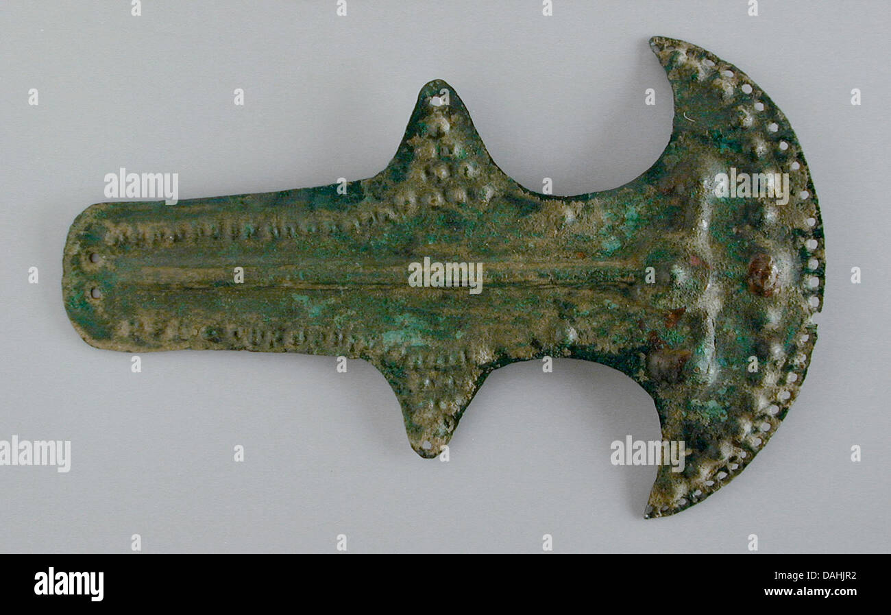 A forehead plaque for a horse, an ornamental object from an ancient ...