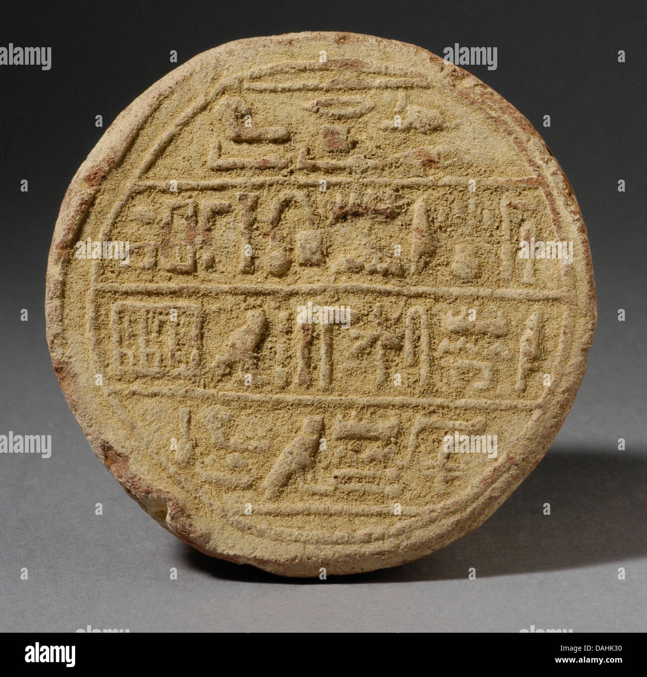 This funerary cone, inscribed with the name of Mentuemhat, an ancient ...