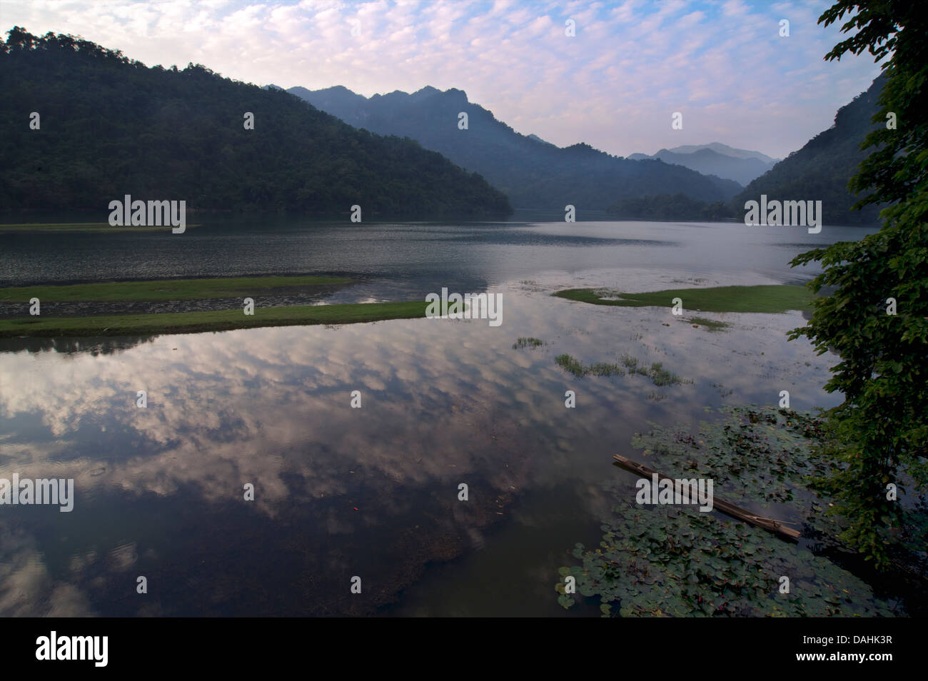 Ba Be lake is the largest natural lake in Vietnam. Nam Mau commune, Bac ...