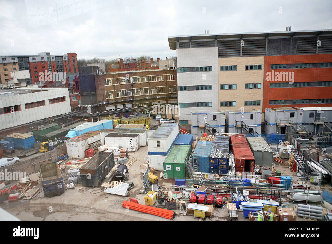 Building work at Manchester Childrens' Hospital Stock Photo - Alamy
