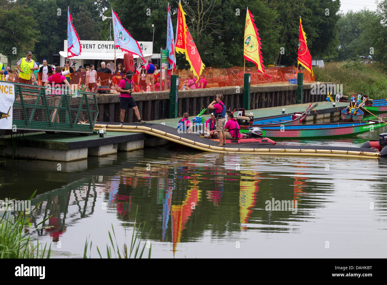 Northampton, River Nene, 24th July 2013. Dragon Boat Festival at ...