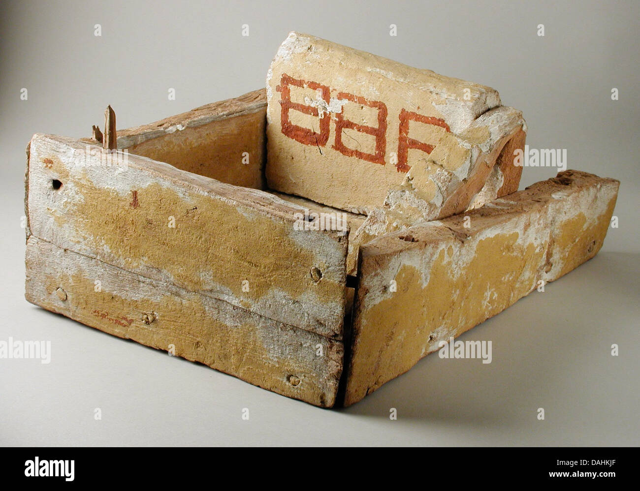 A model of an ancient granary, showcasing architectural design and ...