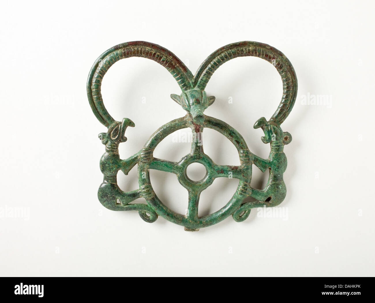 This harness ring is part of ancient equipment, designed to secure ...