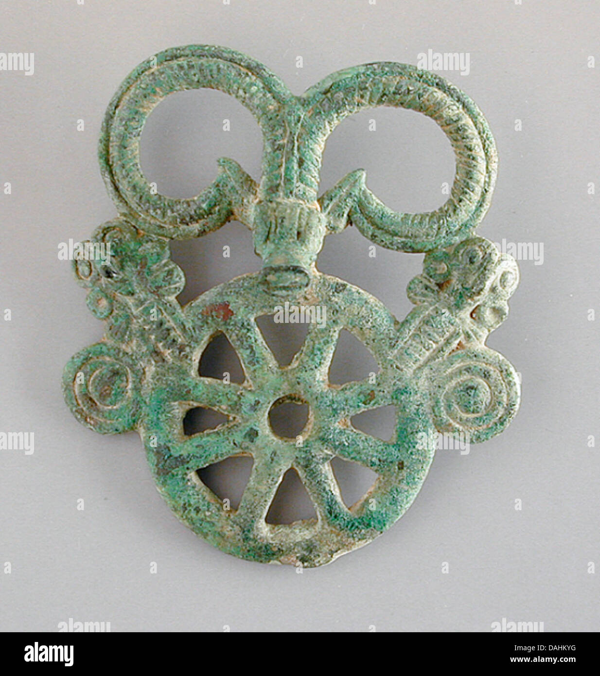 This harness ring, made from bronze, is an example of ancient ...