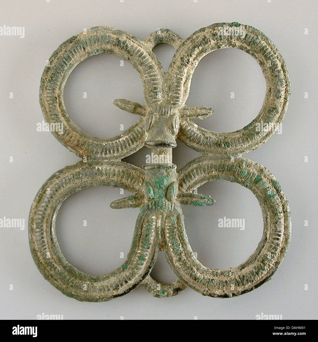 This bronze harness ring, likely from ancient times, was used in ...