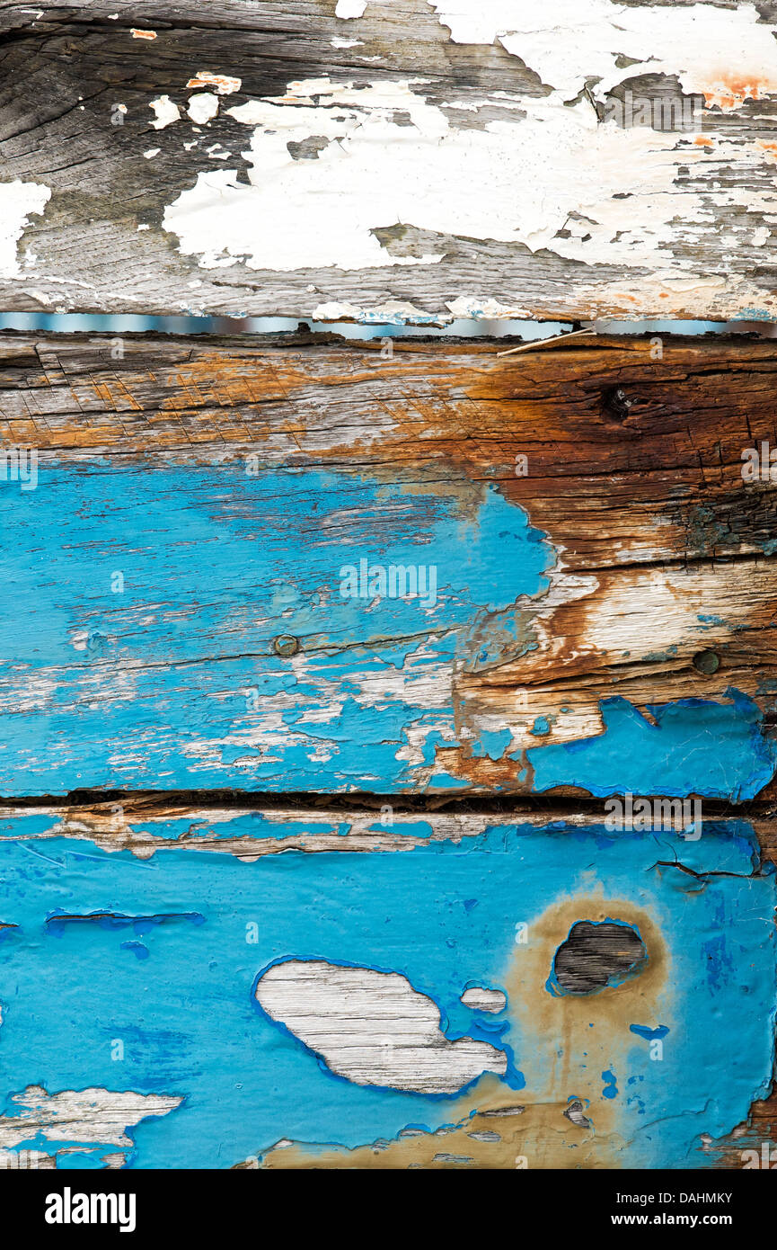 Old painted wooden boat hull pattern Stock Photo - Alamy