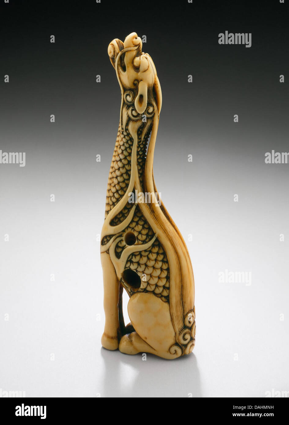 This sculpture of a Kirin, a mythical creature from East Asian folklore ...