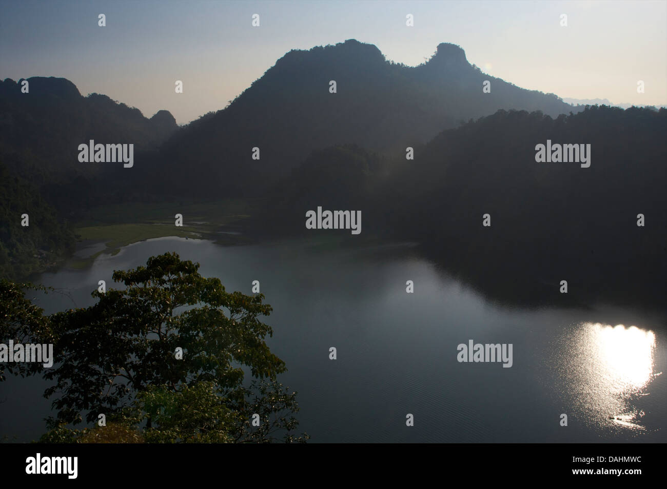 The largest natural lake in vietnam nam mau commune hi-res stock ...