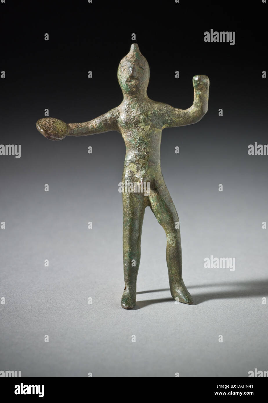 This male figure sculpture, part of the LACMA collection, represents ...