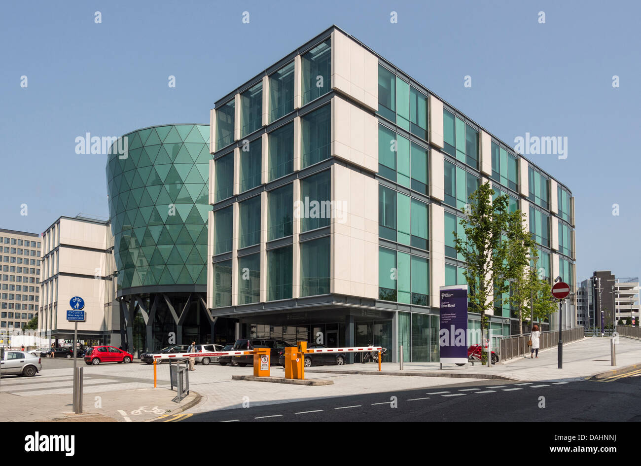 The Rose Bowl building of Leeds Metropolitan University UK Stock Photo ...
