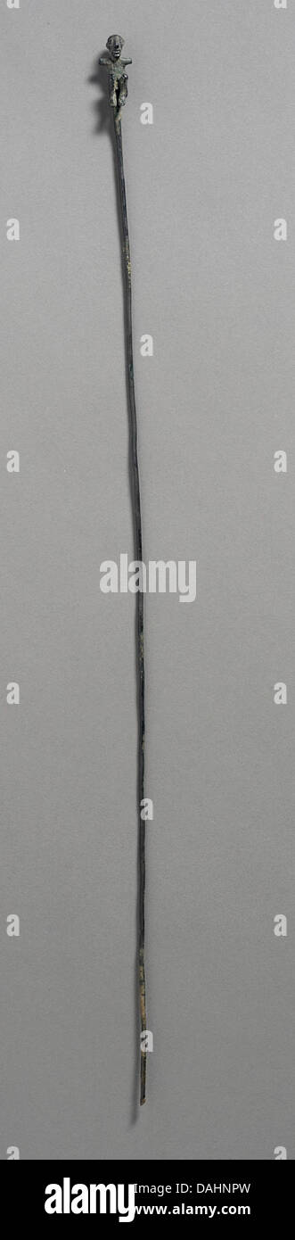 This mounting pin, used for attaching a finial, is part of the LACMA ...