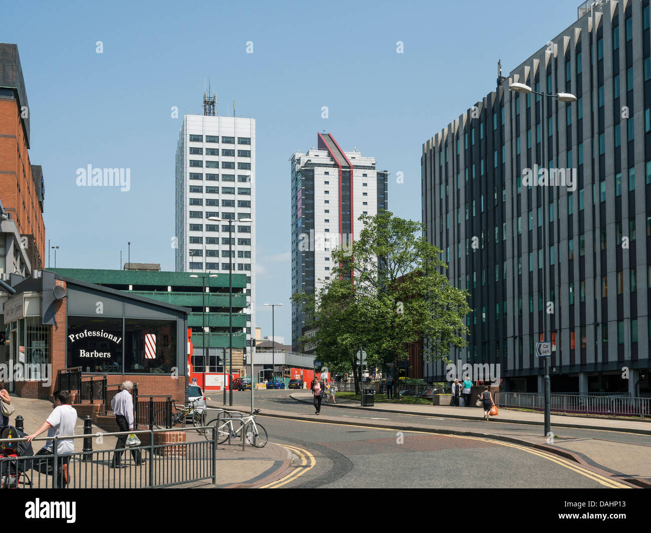 Modern apartment blocks Wade lane Leeds UK Stock Photo - Alamy