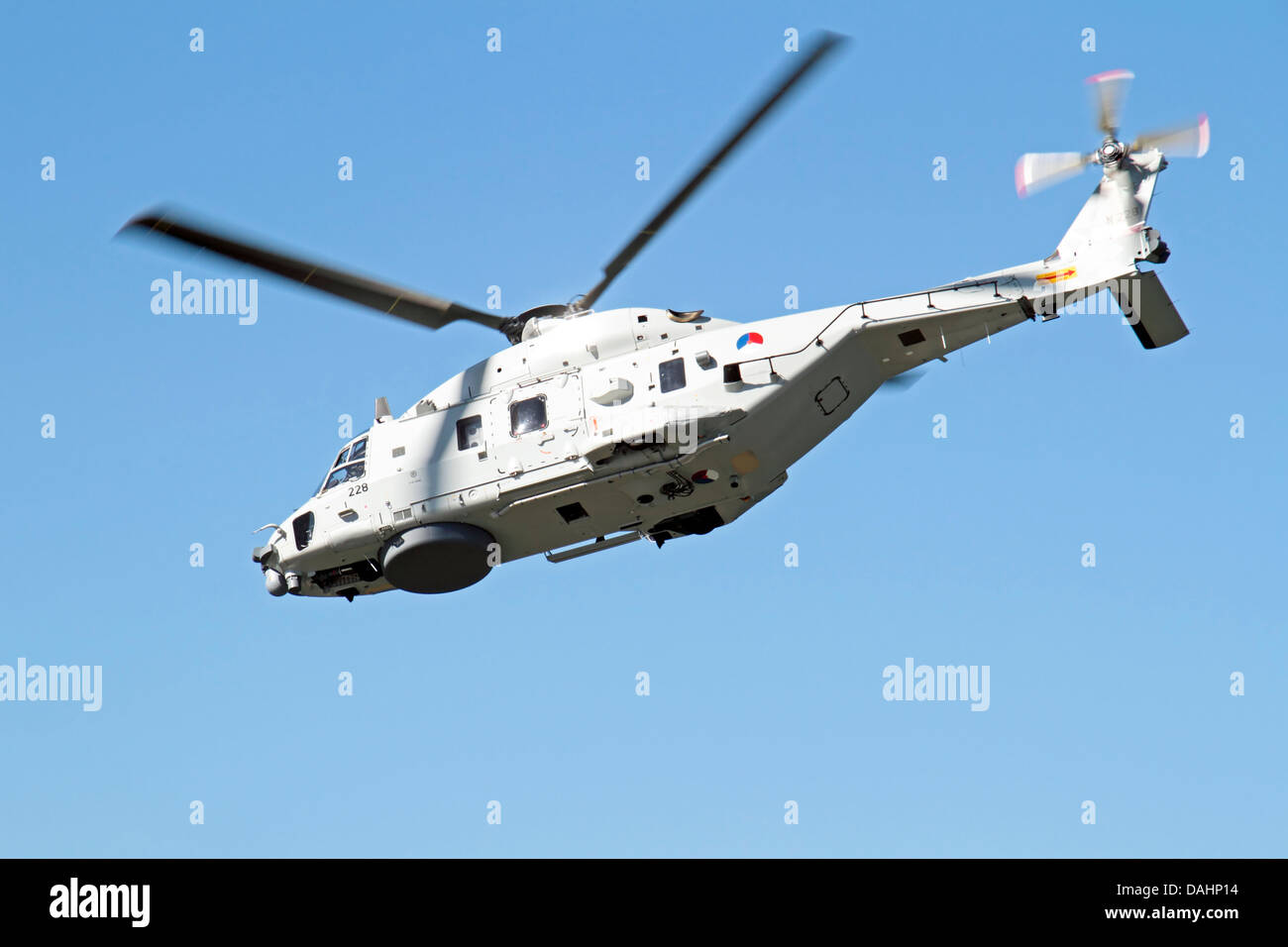 ROTTERDAM, NETHERLANDS : Army helicopter is flying during the world ...