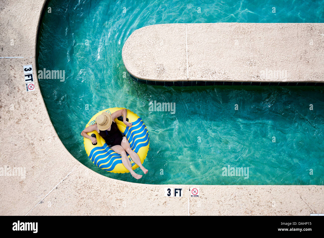 woman in an inner tube Stock Photo - Alamy