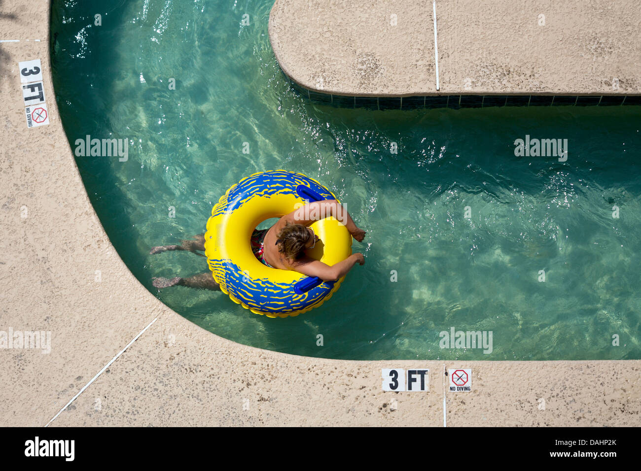 lady in an inner tube Stock Photo - Alamy