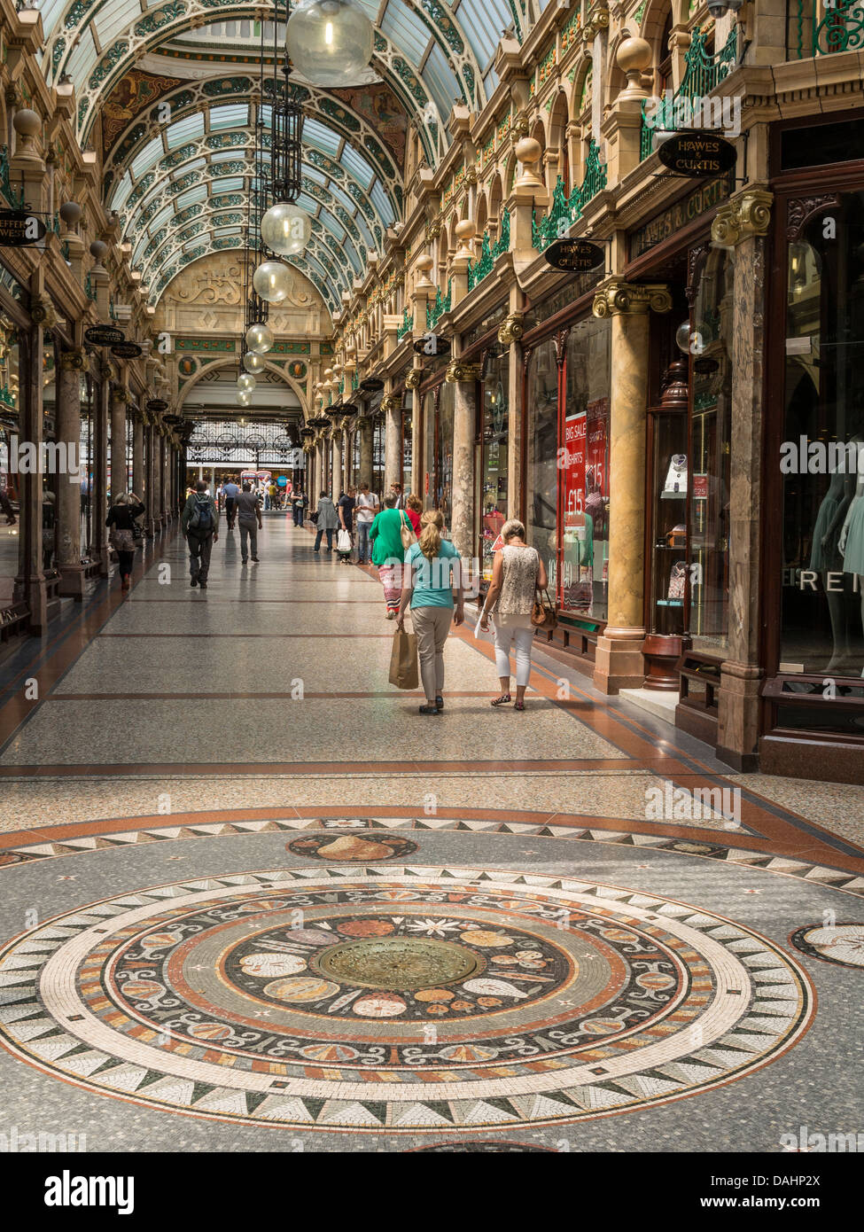Victorian Shopping Centre In Leeds High Resolution Stock Photography ...