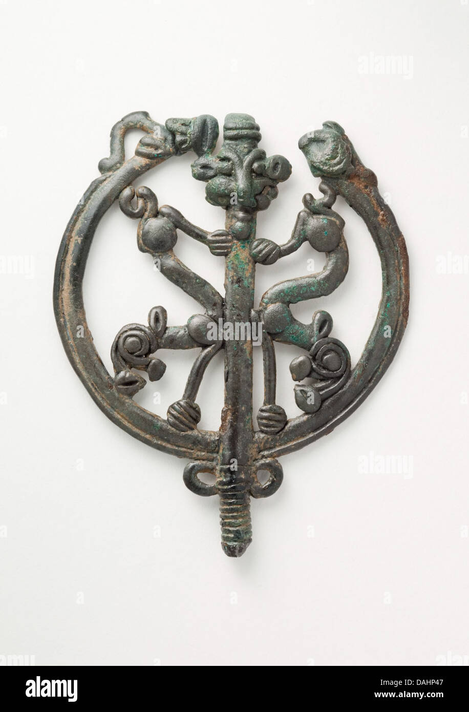 This openwork pinhead, made of bronze, is part of the LACMA collection ...