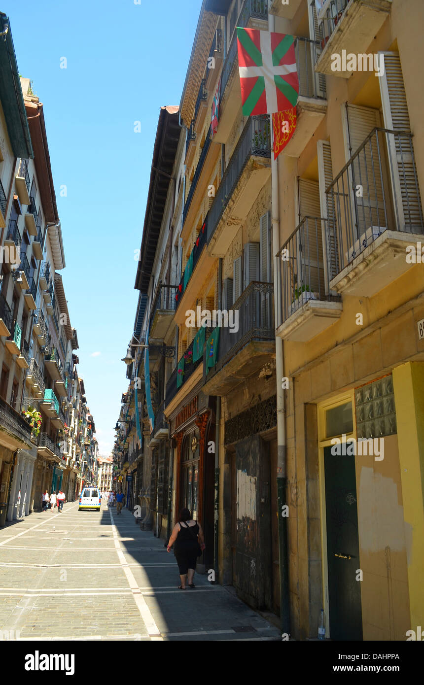 The Streets of Pamplona, Spain / Basque Country Stock Photo - Alamy