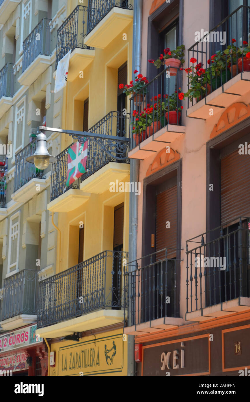 The Streets of Pamplona, Spain / Basque Country Stock Photo - Alamy