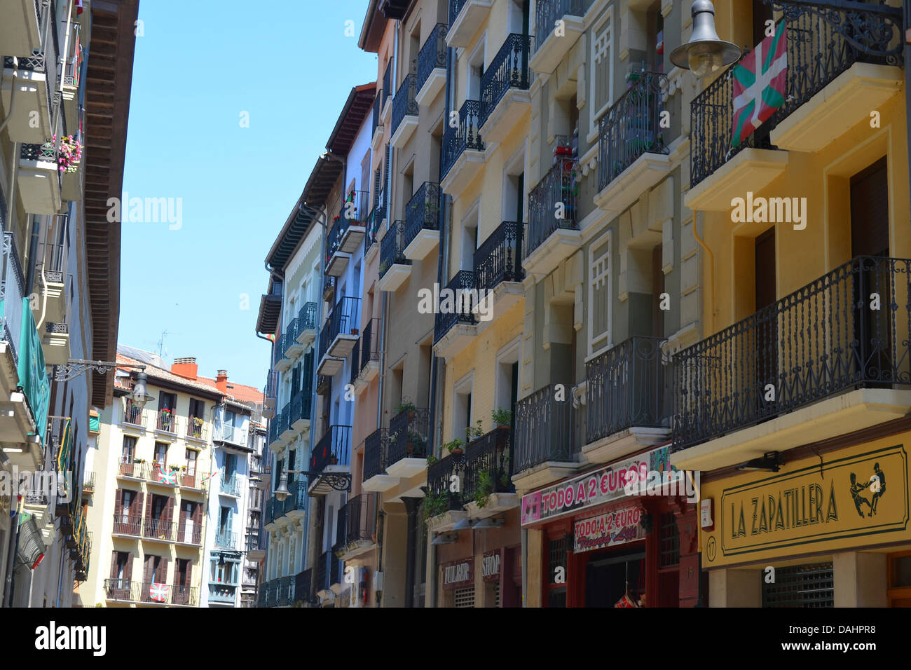 The Streets of Pamplona, Spain / Basque Country Stock Photo - Alamy