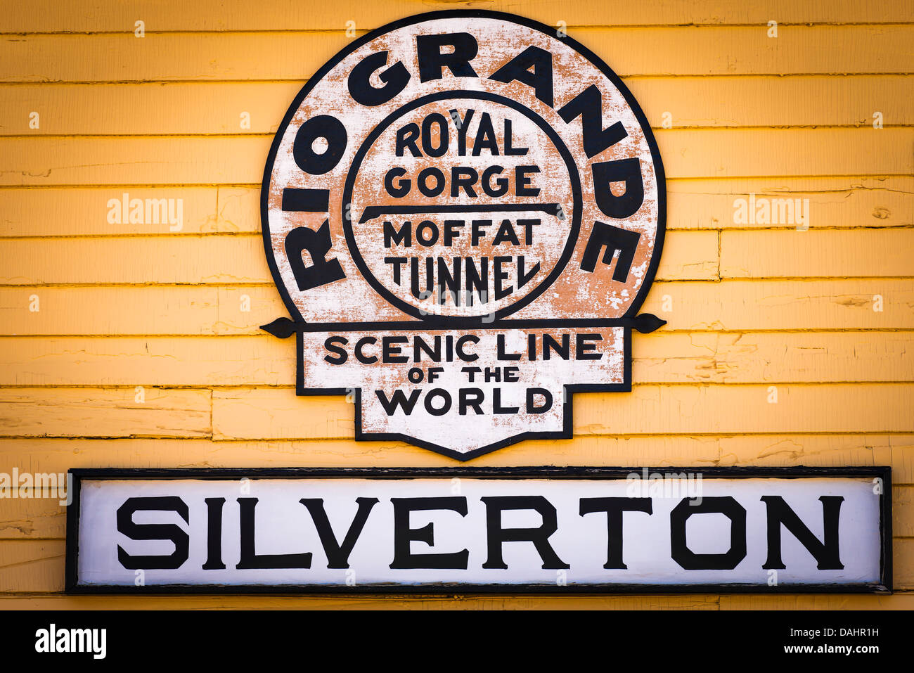 Silverton train station sign hi-res stock photography and images - Alamy