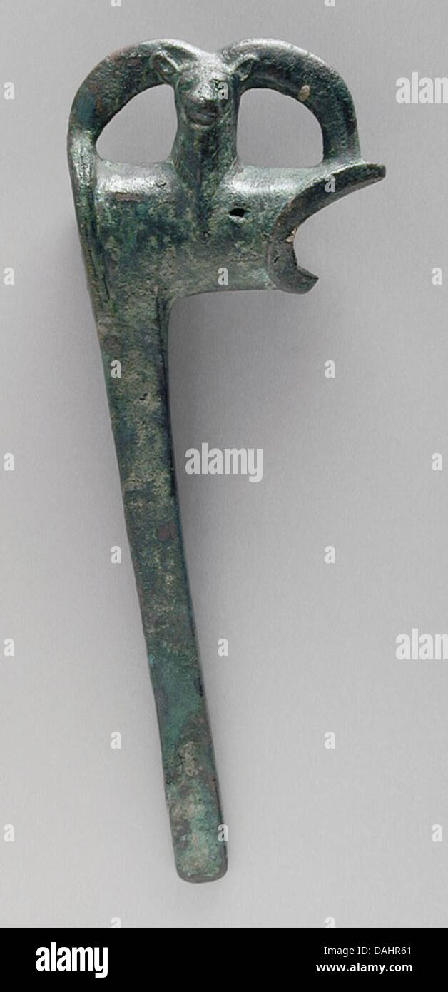 This pickaxe head is an example of ancient tools, representing the ...