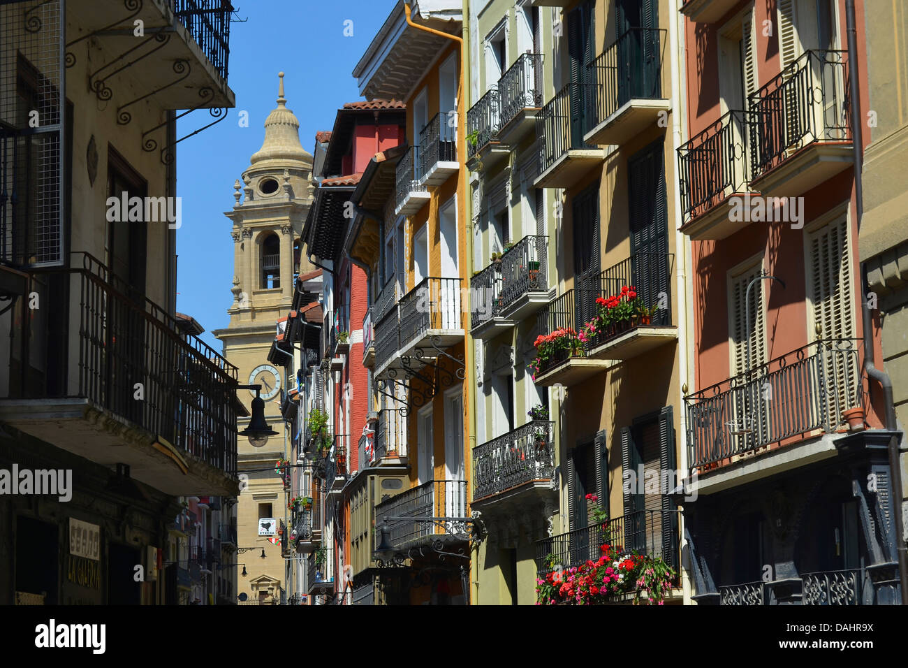 The Streets of Pamplona, Spain / Basque Country Stock Photo - Alamy