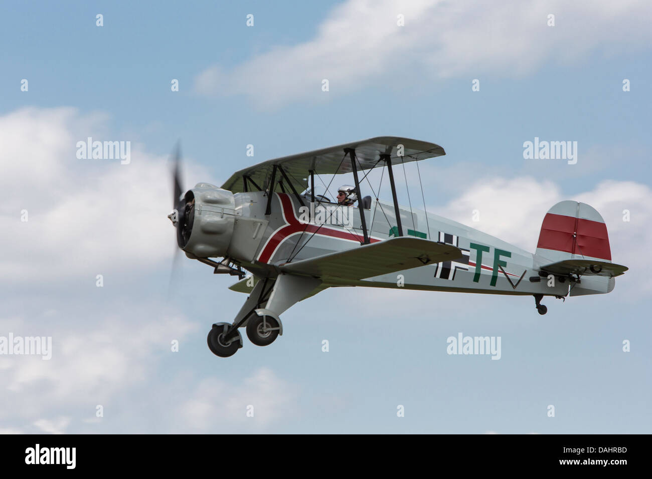 Bucker BU-133 Jungmeister, registration G-BZTJ, at Breighton Stock ...