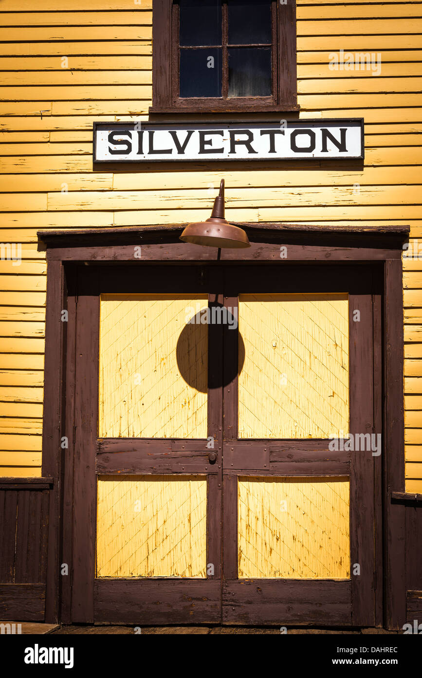 Silverton train station sign hi-res stock photography and images - Alamy