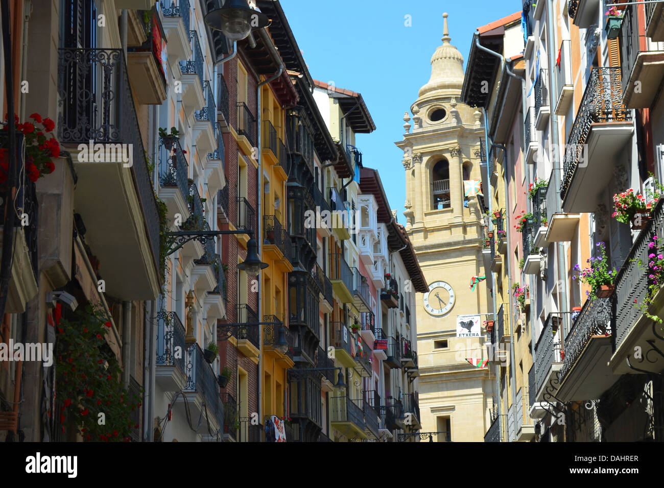 The Streets of Pamplona, Spain / Basque Country Stock Photo - Alamy