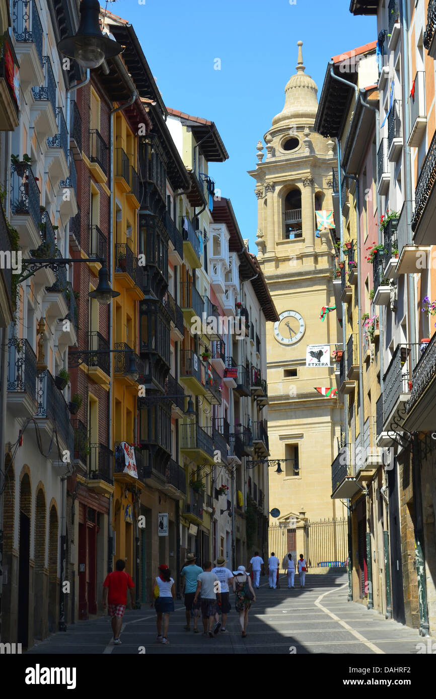 The Streets of Pamplona, Spain / Basque Country Stock Photo - Alamy