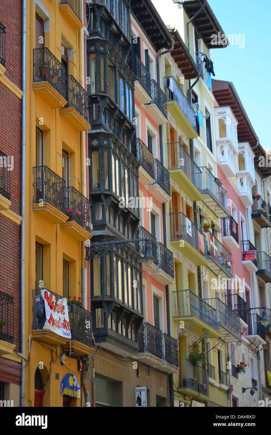 The Streets of Pamplona, Spain / Basque Country Stock Photo - Alamy