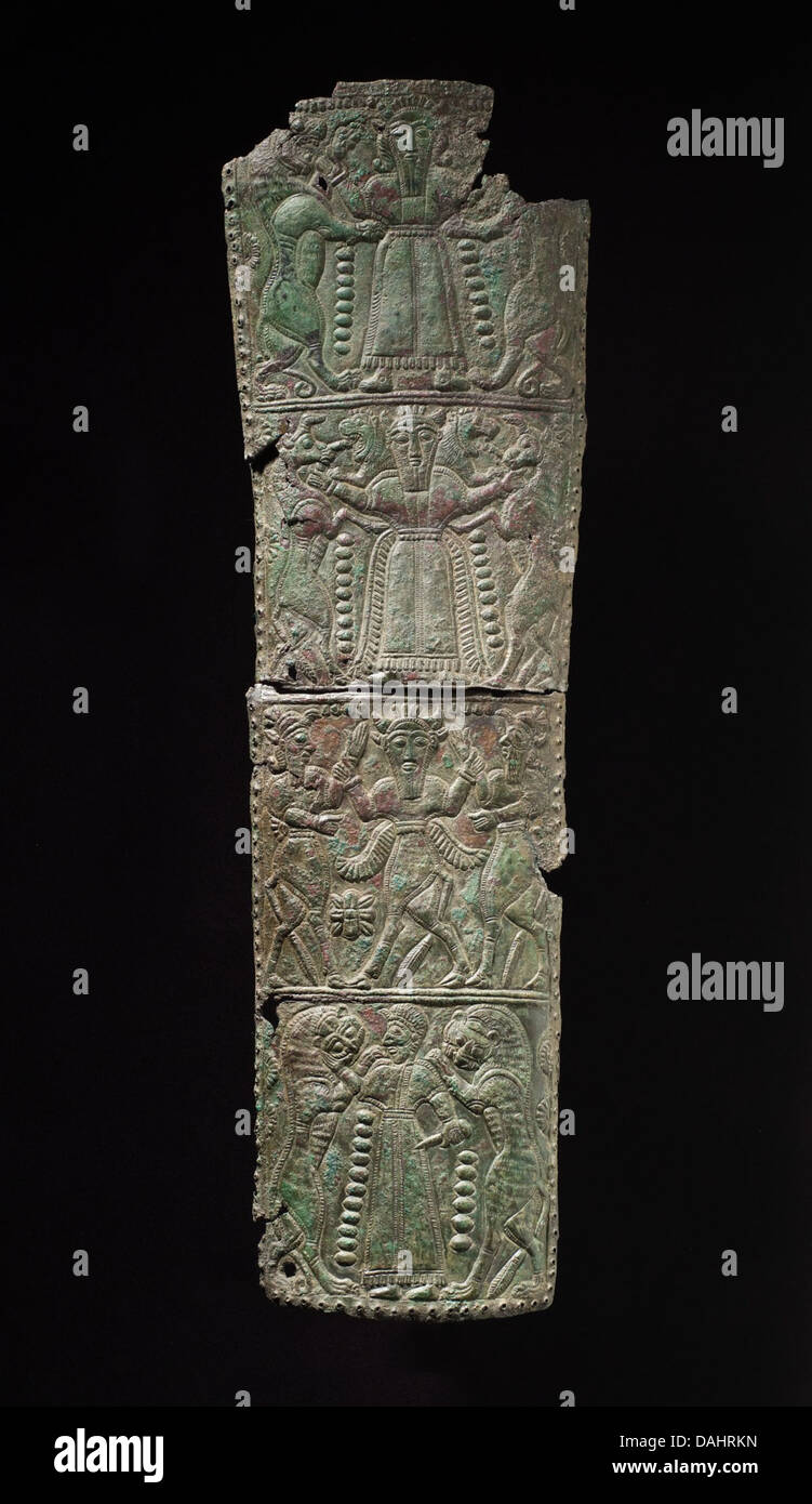This quiver plaque, part of a set, represents an example of ancient ...