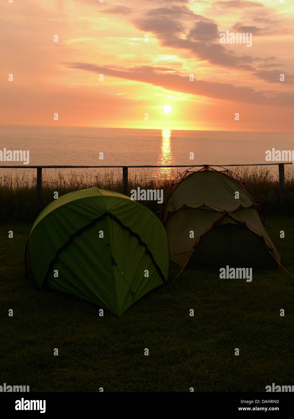 Sunset campsite hi-res stock photography and images - Alamy