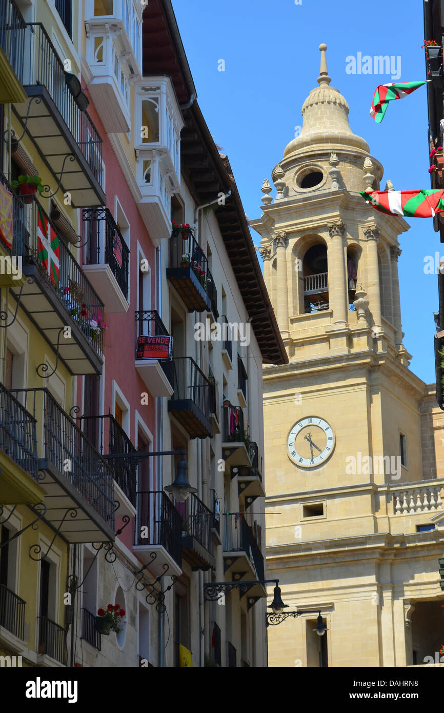 The Streets of Pamplona, Spain / Basque Country Stock Photo - Alamy