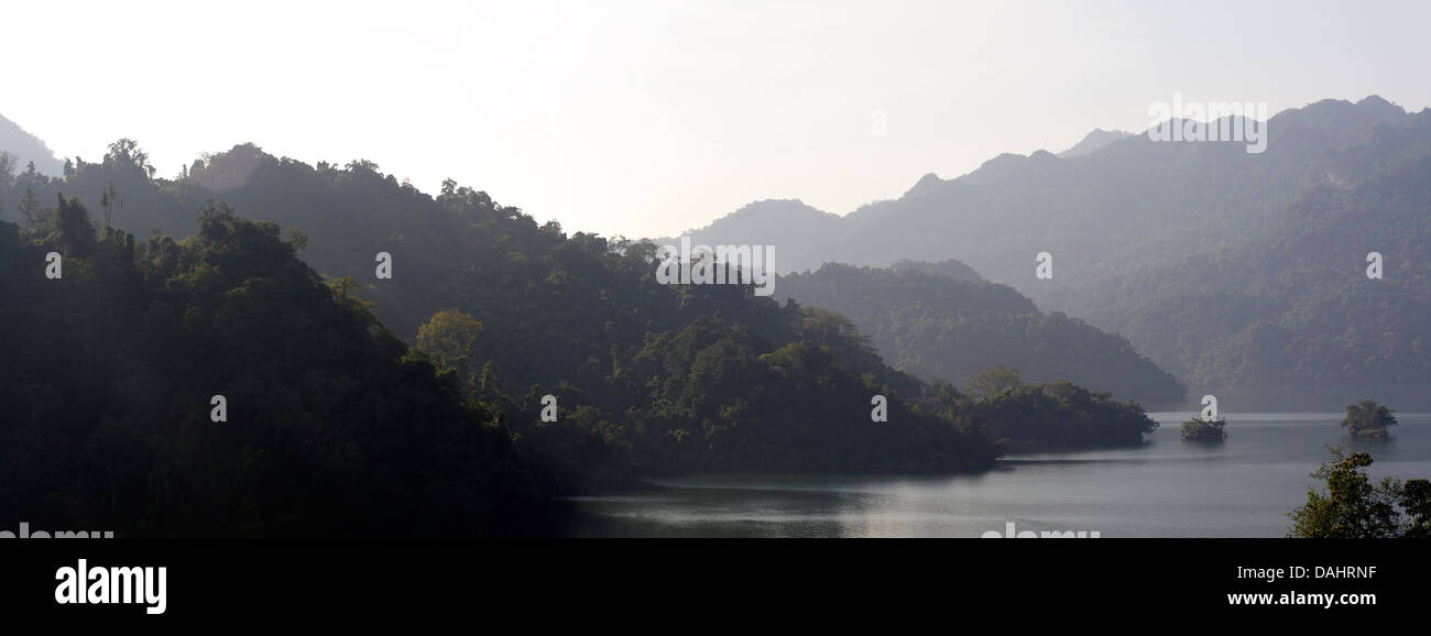 Ba Be lake is the largest natural lake in Vietnam. Nam Mau commune, Bac ...