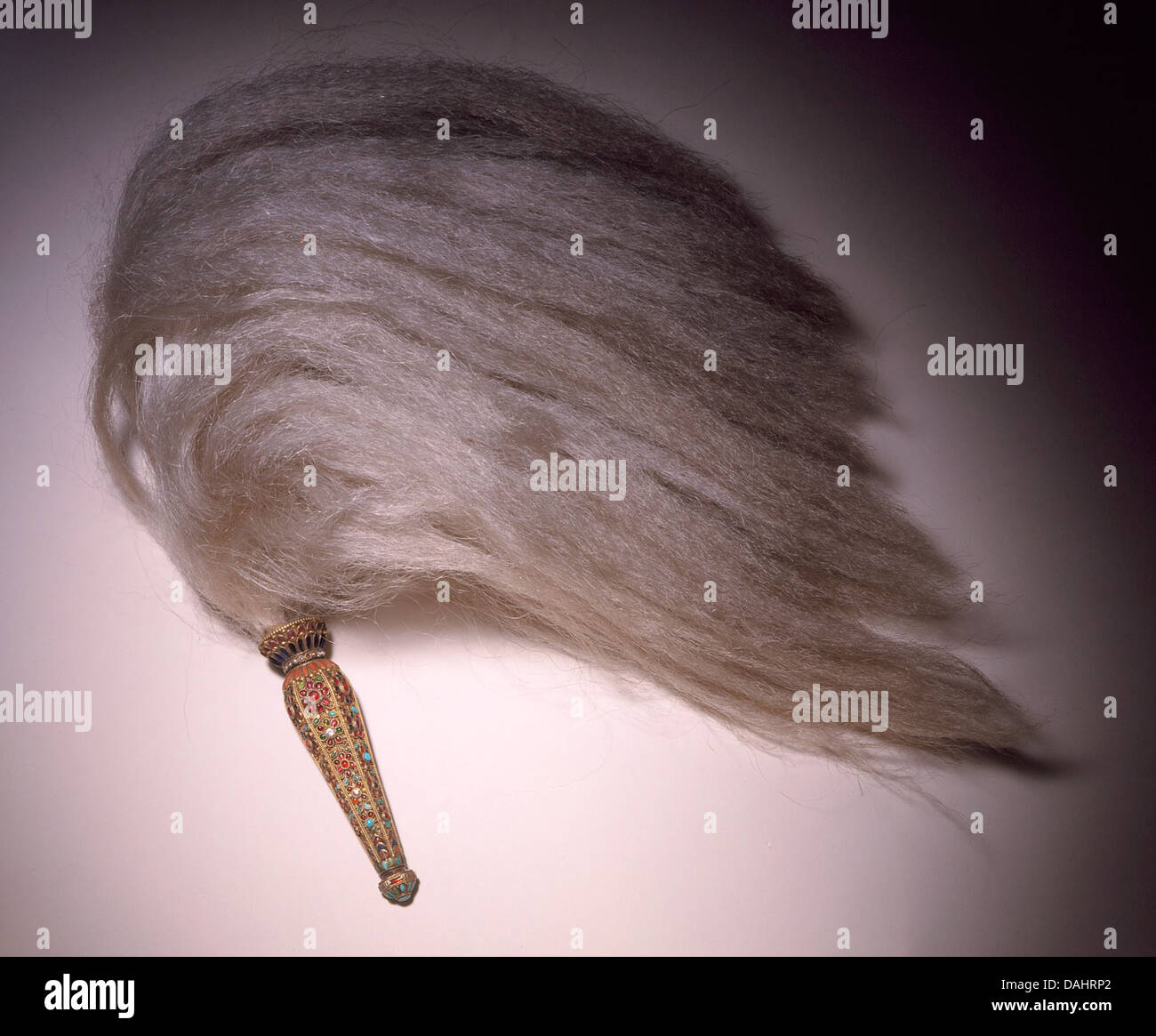 This ritual fly whisk is a ceremonial object used in various religious ...