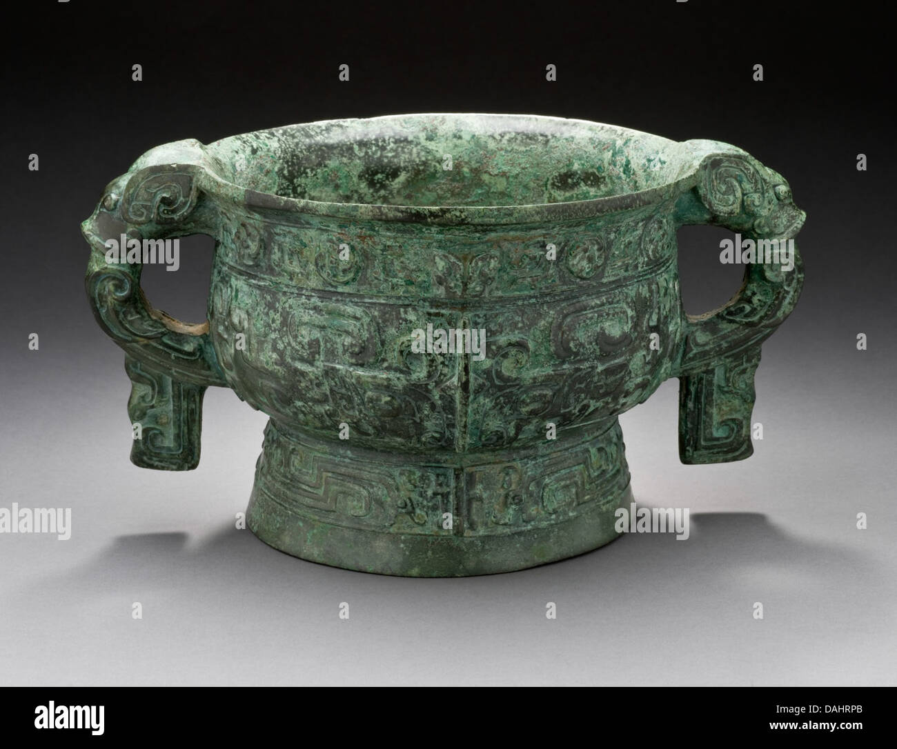 A ceremonial ritual grain server (Gui) featuring intricate designs of ...